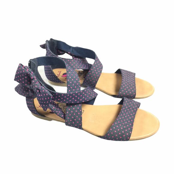 Disney | Shoes | Disney Minnie Mouse Bow Polka Dot Print Sandals Size 6 ...